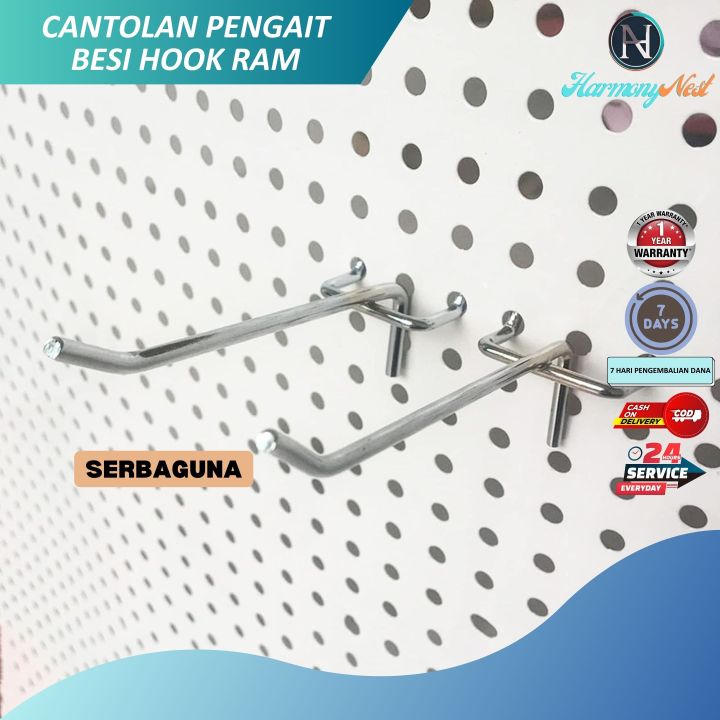 HarmonyNest - Hook Pengait Besi Gantungan Pada Rak / Hook Ram Cantolan ...