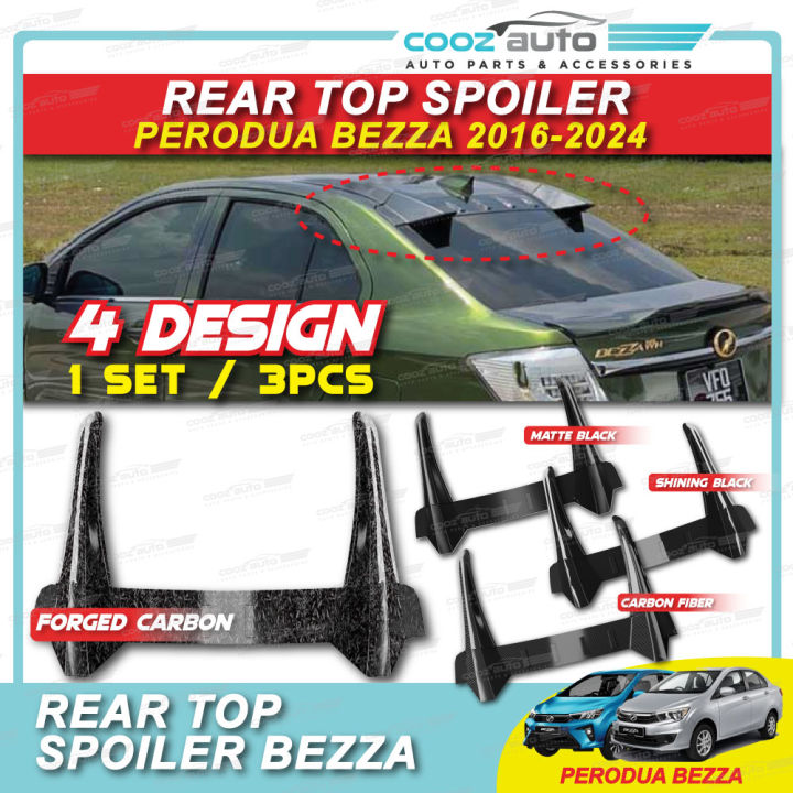 Car Perodua Bezza New 2016 - 2024 Top Spoiler Rear Roof Spoiler ...