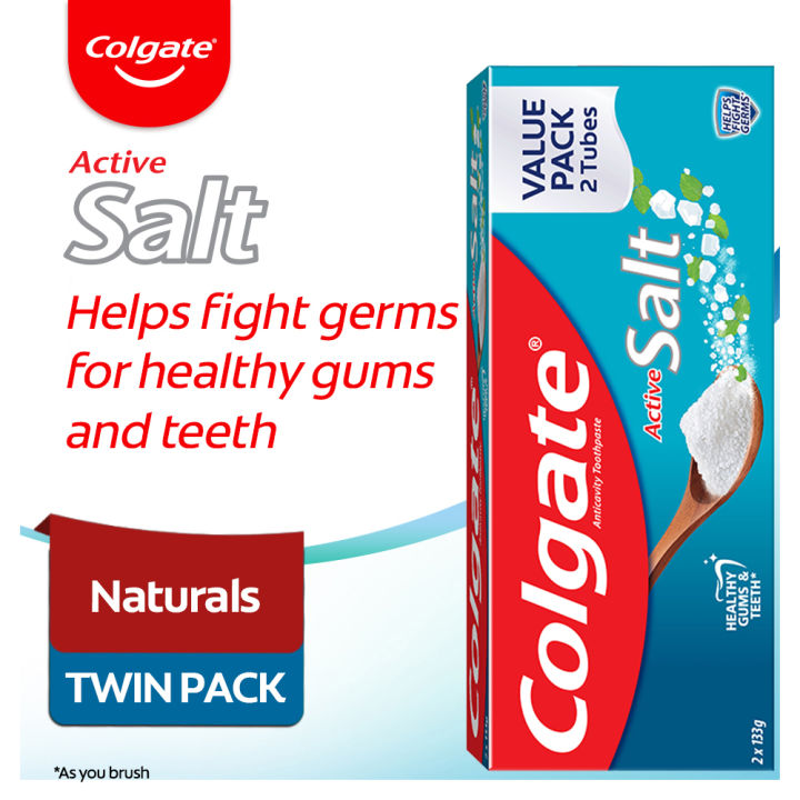 Colgate Active Salt Twin Pack 133g | Lazada PH