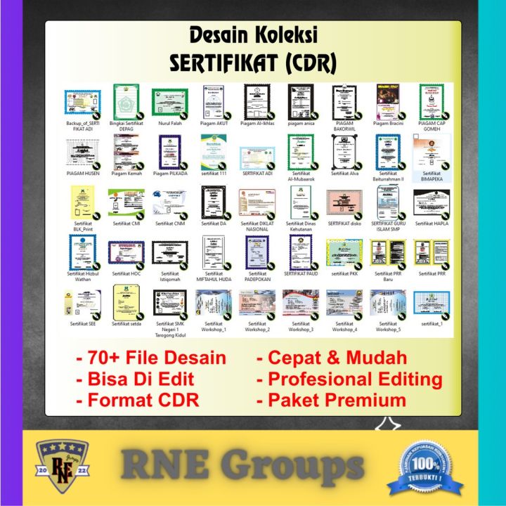 70+ KOLEKSI DESAIN SERTIFIKAT FORMAT CDR KOLEKSI TEMPLATE DESIGN GRAFIS ...