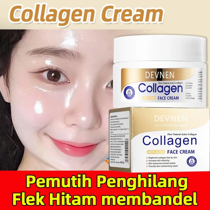DEVNEN Collagen Cream Siang Malam Retinol Cream Anti Aging Perbaikan ...