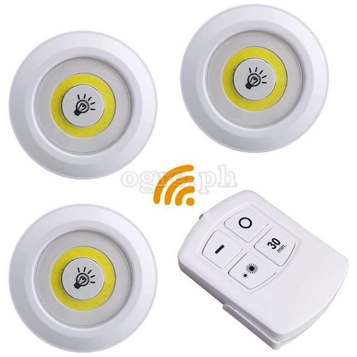 3 pcs Wireless LED Lights with Remote Control | Lazada PH