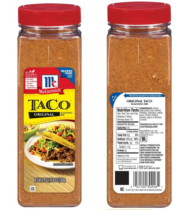 McCormick Taco Seasoning Mix Original 24 oz. | Lazada PH