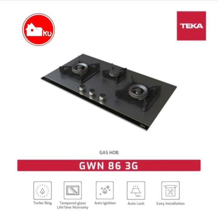 Kompor Tanam Teka GWN 86 3G Black Matt - KOMPOR ONLY GWN | Lazada Indonesia