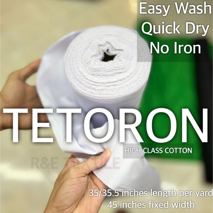 TETORON Fabric Cloth - Raw Tela, 35/35.5 Inches Length per Yard, 45 ...