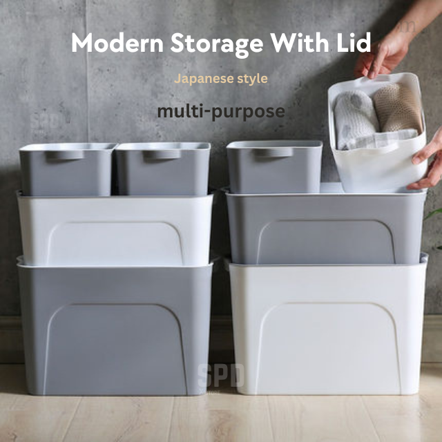 44.5cm Ikea Stackable Large Heavy Duty Storage Box With Lid Clothes ...