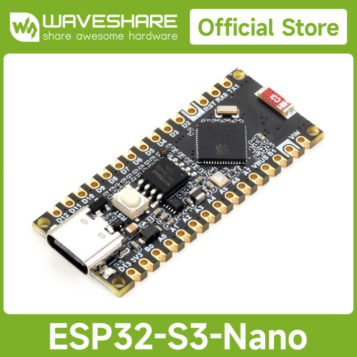 Waveshare Esp32 S3 Nano Development Board Based On Esp32 S3r8 Mircocontroller Compatible With 1633