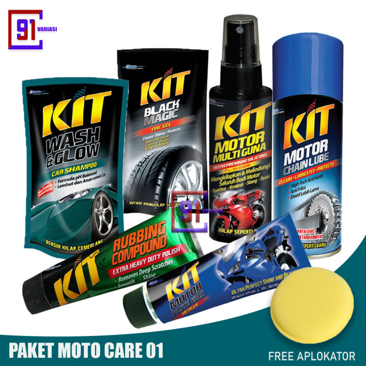 PAKET KIT MOTOR Perawatan Motor Lengkap - Pengkilap Body Motor ...
