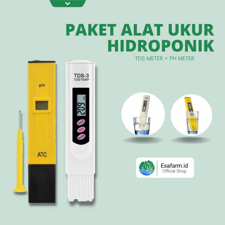 Paket Alat Ukur Hidroponik TDS dan PH Meter | Lazada Indonesia