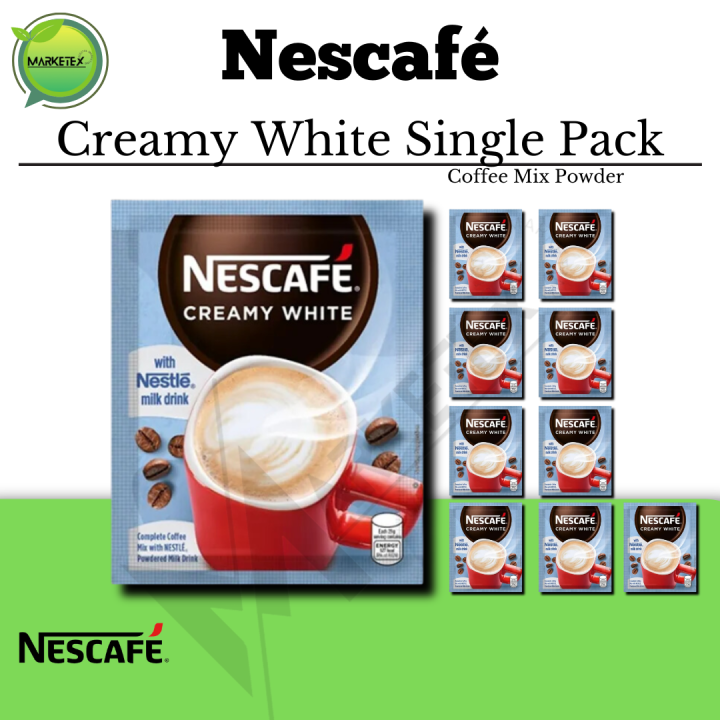 NESCAFE Creamy White 3-in-1 Coffee Single Pack 29g - Pack of 10 | Lazada PH