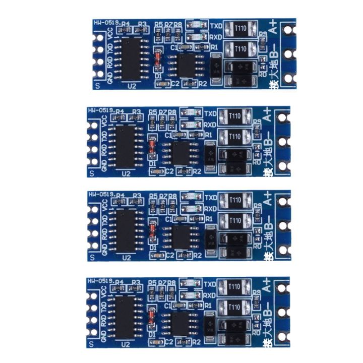 4X TTL to RS485 Adapter 485 Serial Port UART Level Converter Module 3 ...