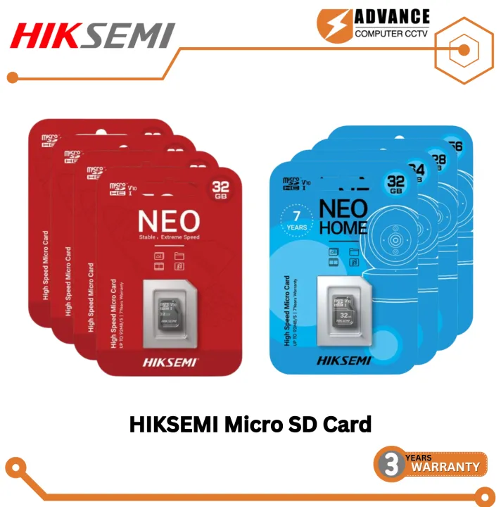 HIKSEMI Micro SD Card เมมโมรี่การ์ด 32GB , 64GB , 128GB ,256GB | Lazada ...