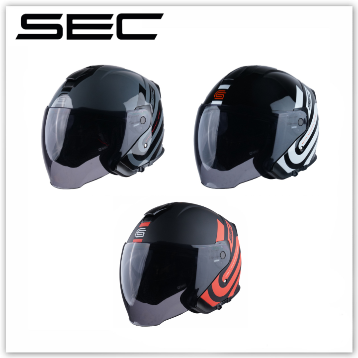 SEC Half Face Helmet for Motorcycle Mist - Brand (Gloss/Matte) (S-XXL ...