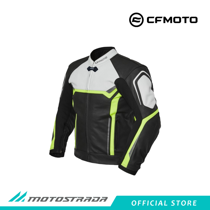 CFMOTO BLACK RIDING LEATHER JACKET | Lazada PH