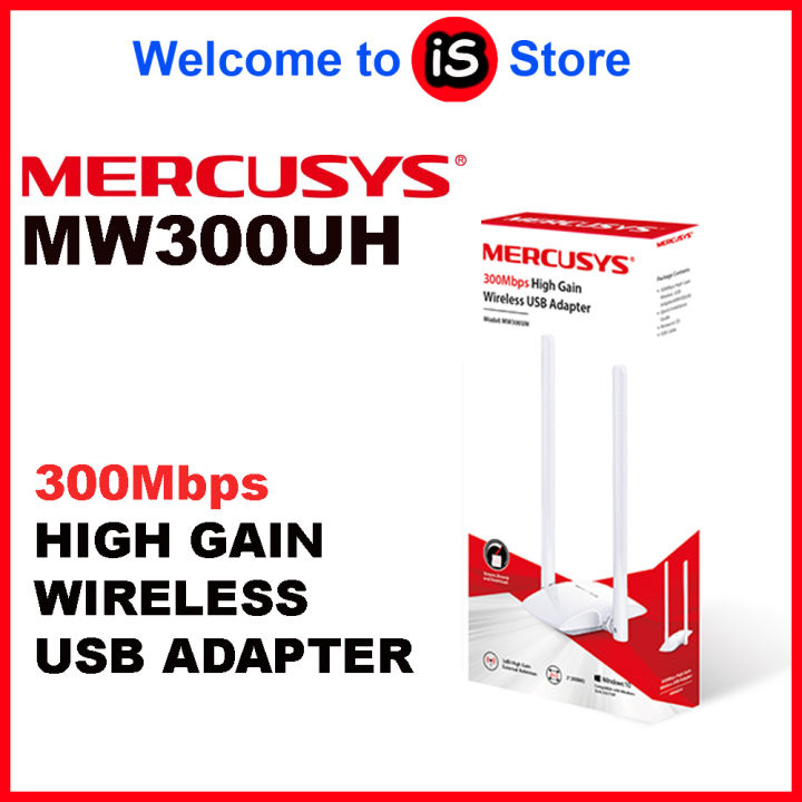 Mercusys (Powered by TP-Link) 2 x 5dBi High Gain USB WiFi Wireless ...