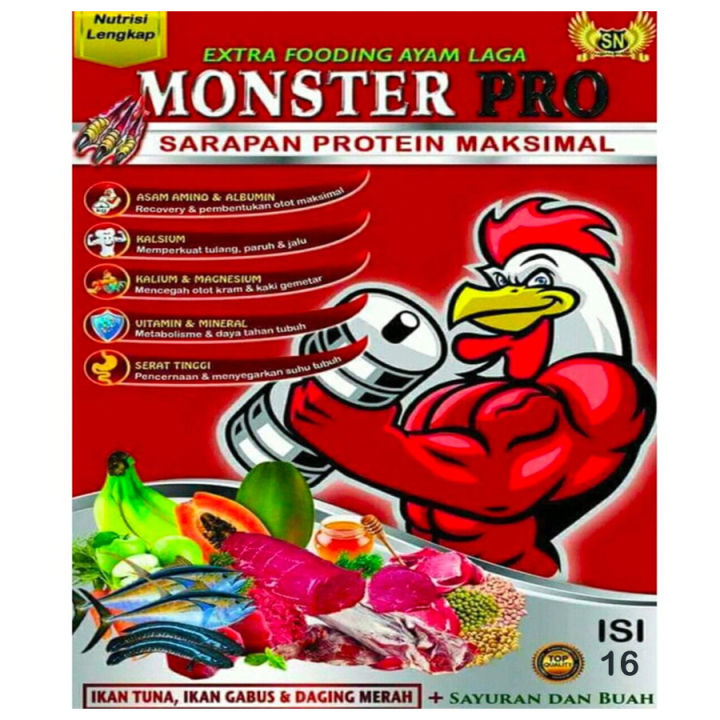 MONSTER PRO JAMU AYAM SASANA NGAPAK SARAPAN PROTEIN HERBAL OBAT ...