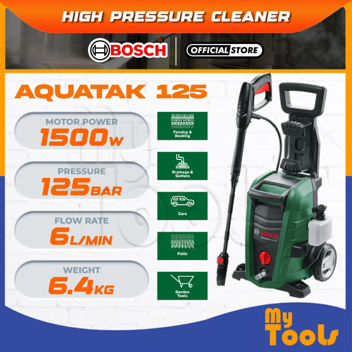 Mytools BOSCH High Pressure Cleaner AQUATAK 125 | 1500W | 125 bar ...