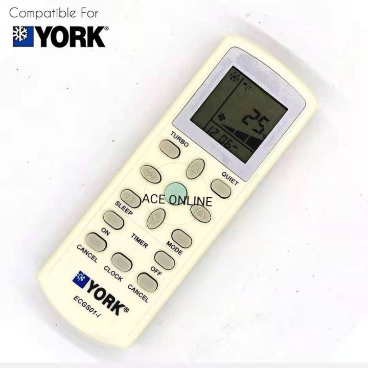 YORK AIR CONDITIONER REMOTE CONTROL (ECGS01-i) | Lazada