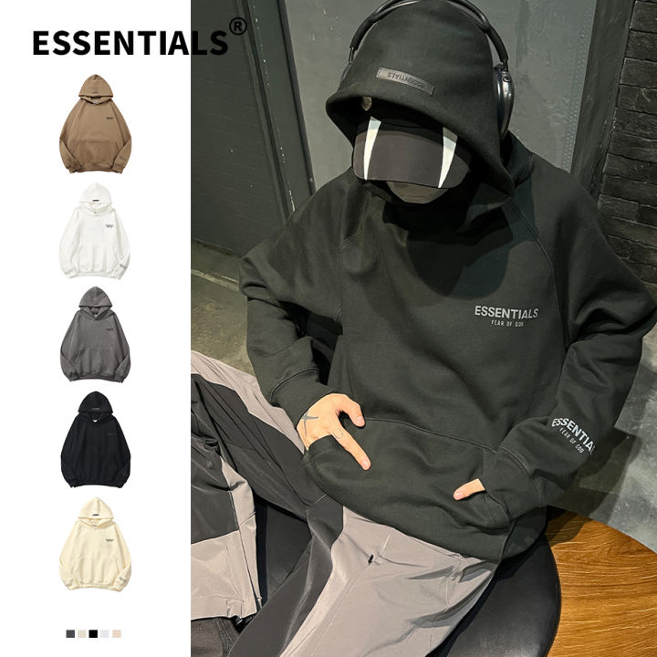 FEAR OF GOD Essentials FOG Hoodie Jacket Brand 380G Cotton Original 1:1 ...