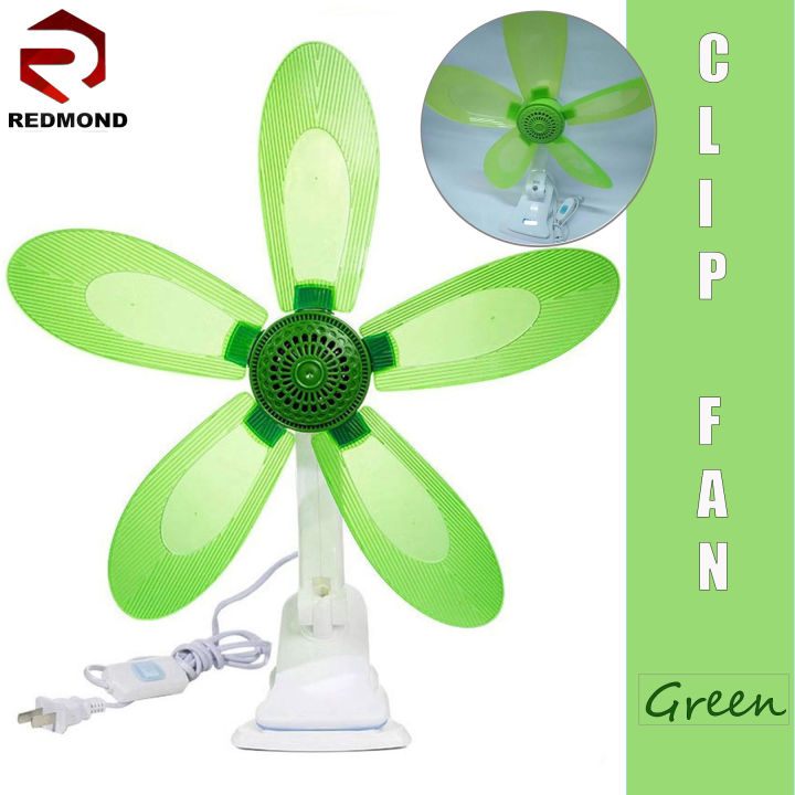 REDMOND Clip Wall Stand Fan Portable Clip Electric Mini Fans Five Leaf ...