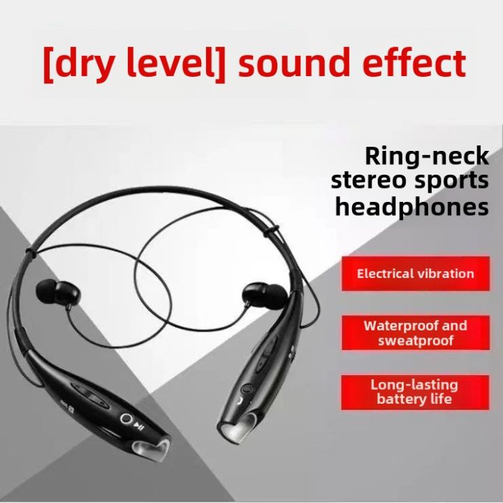 Neck-Mounted Bluetooth Headset - Wireless In-Ear Stereo Headphones ...
