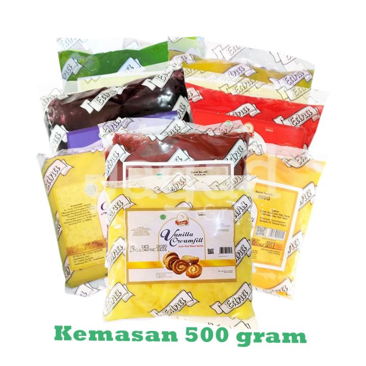 Selai EDNA Filling Creamfill Roti Kue Nastar 500 gr gram | Lazada Indonesia