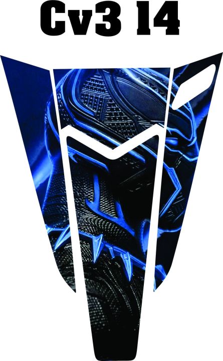 PANTHER DESIGNS Version 3 HONDA CLICK V3 FRONT PANEL M COVER DECALS ...