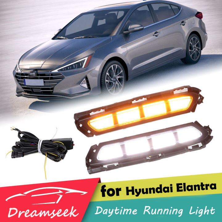 LED DRL Day Light for Hyundai Elantra 2019 2020 Daytime Running Light ...