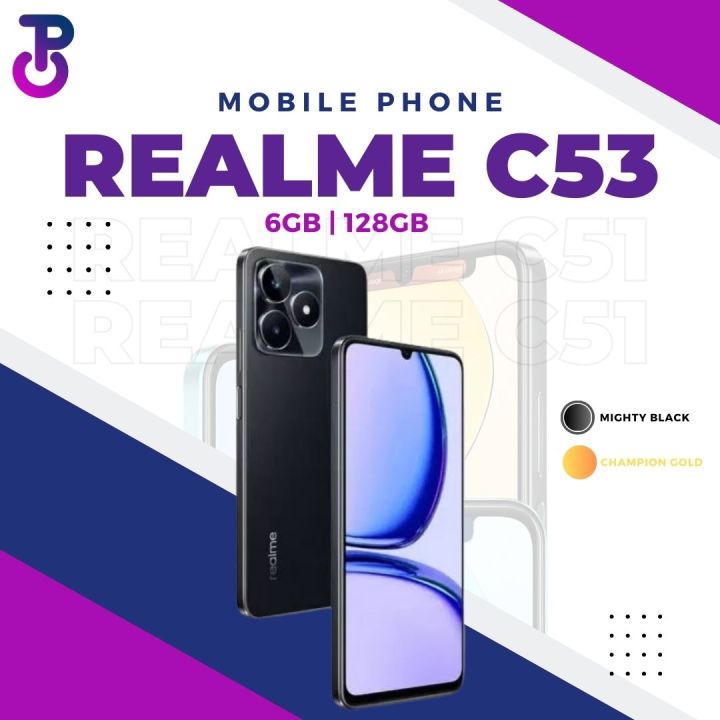 Realme C53 Smartphone 6GB | 128GB Mighty Black | Lazada PH