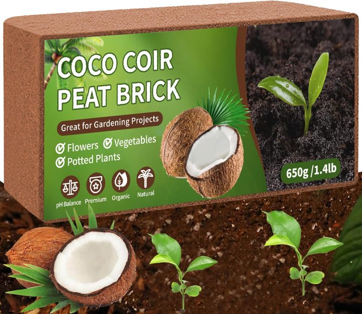 Coco Coir อ ฐ Potting ด น 1ช นธรรมชาต อ นทร ย บ บอ ดใยมะพร าวด น