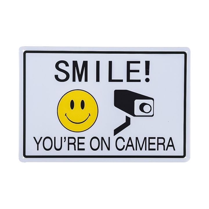 Smile You're On Camera Sign Indoor/Outdoor sign Video Surveillance ...