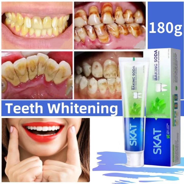 Whitening Peppermint Toothpaste Baking Soda Toothpaste Brightening And ...