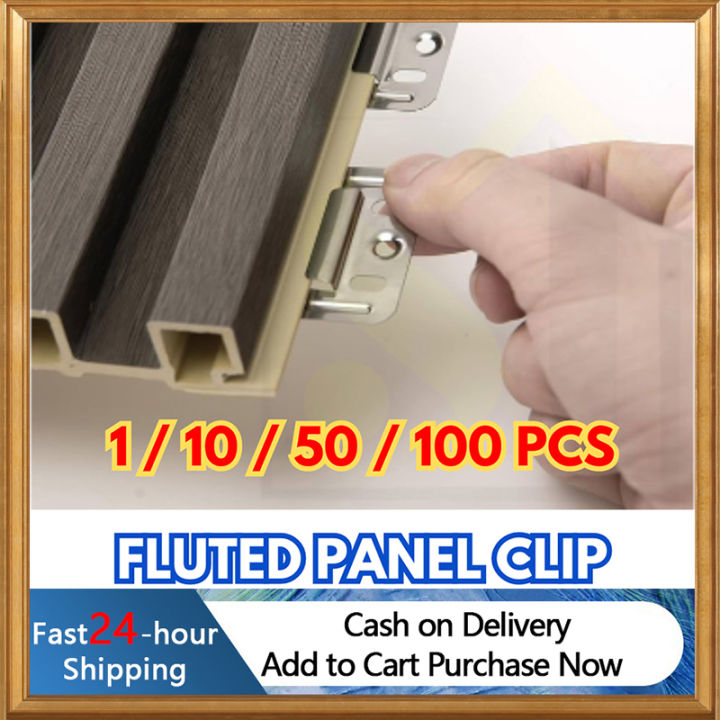 【In Stock & Fast Dispatch】Metal Clips for PVC Fluted Panel Wall Panel ...