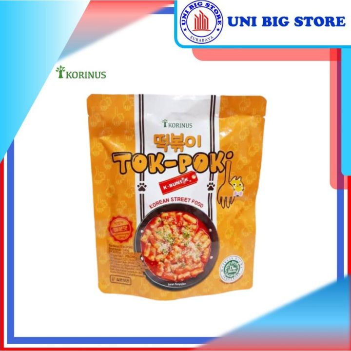 Tokpoki Korinus K-Bunsik Spicy 140 gr Tteokbokki Toppoki Topokki Korean ...
