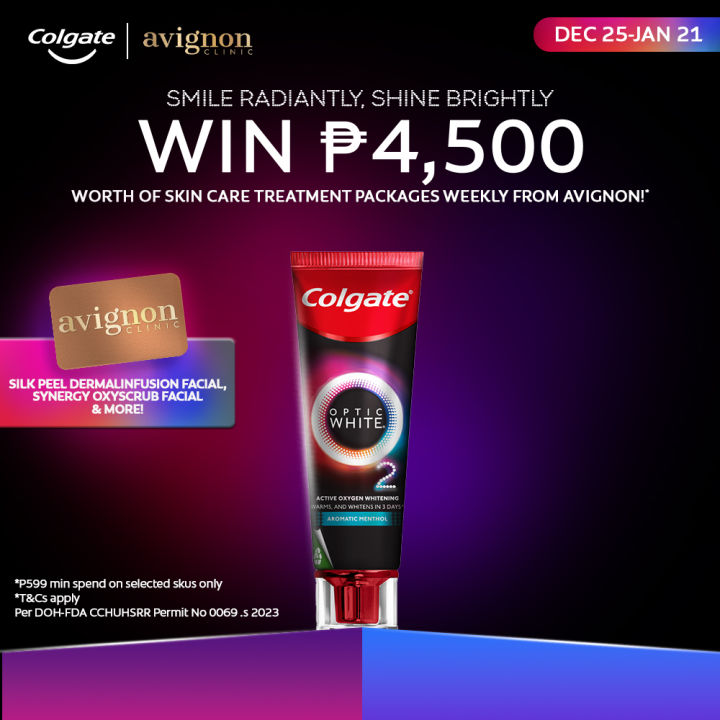 Colgate Optic White O2 Aromatic Menthol Whitening Toothpaste 85g ...