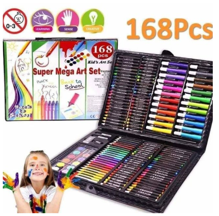 168 pcs. Kids Super Mega Art Coloring Set | Lazada PH