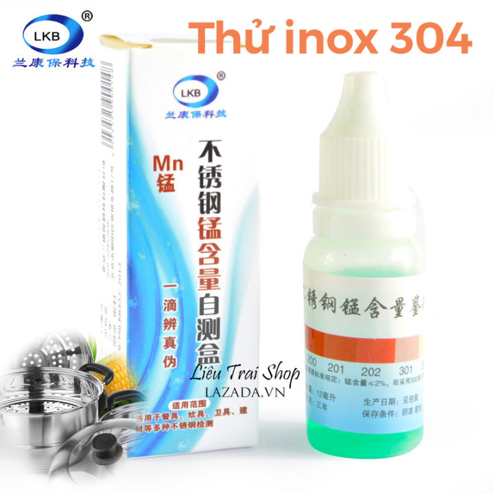 Dung dịch phân biệt thử inox 304 Mn với inox 2xx test inox 304 | Lazada.vn