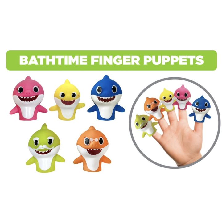 5pcs Cute Shark Finger avengers Finger Bath Finger Puppets Ready stock ...