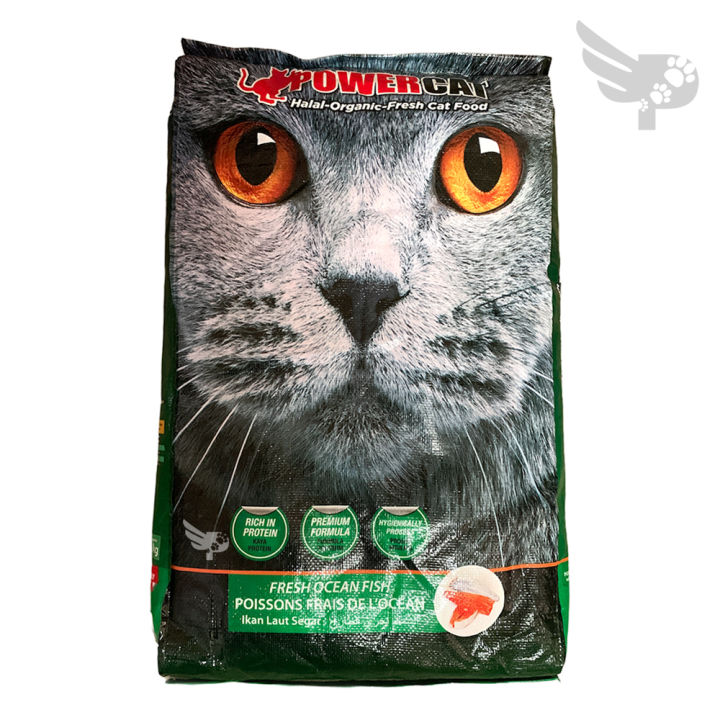 Powercat Adult 8kg - Fresh Ocean Fish Flavor - Halal / Organic / Fresh ...