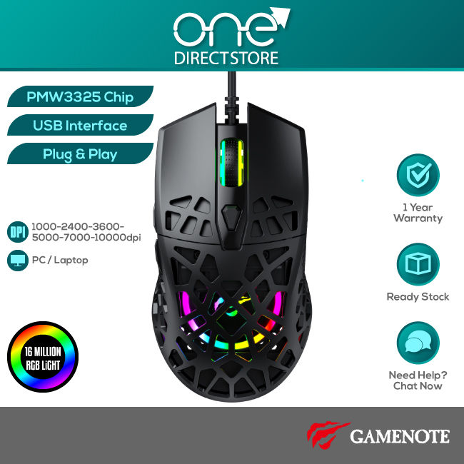GAMENOTE MS956 10000DPI RGB Backlit Programmable Gaming Mouse | Lazada