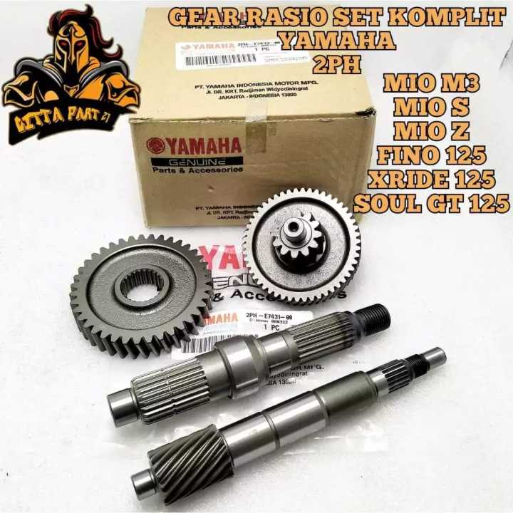 ORI GIGI GEAR RASIO SET KOMPLIT 4 MACAM ASLI ORIGINAL YAMAHA 2PH ...