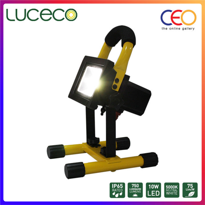 Luceco LED Rechargeable Portable Luminaires Work Light With 5000K ...
