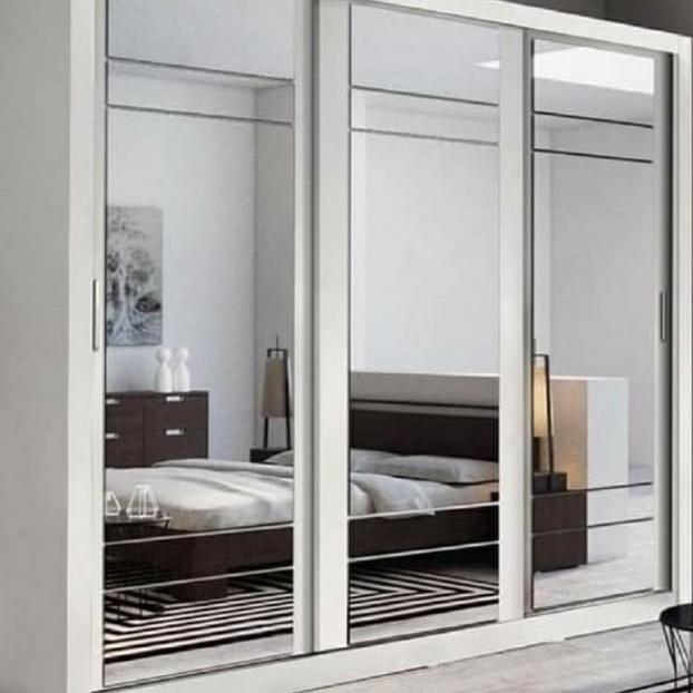 lemari sliding 3 pintu cermin | Lazada Indonesia