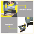Lotus 20V Li-Ion Cordless Brad Nailer / Stapler Tacker Wireless Nailing ...