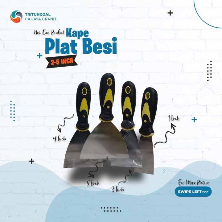 Kape Besi / Kape Plat Besi / Dempul Besi/ Skrap Besi /Scraper Gagang ...