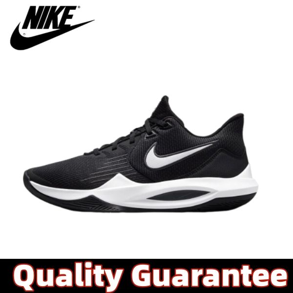 100% Original- Nike Men's Precision V Basketball Shoes - Black 【cod ...