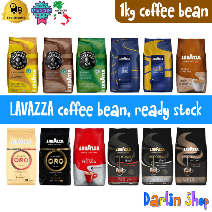 Lavazza, 1kg, Coffee Beans - Qualita Oro / Super Crema / Rossa / Crema ...