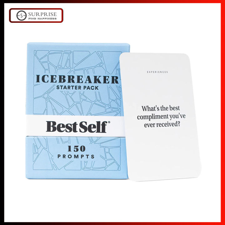 Bestself Card Game Icebreaker Starter Pack A deck of 150 conversation ...