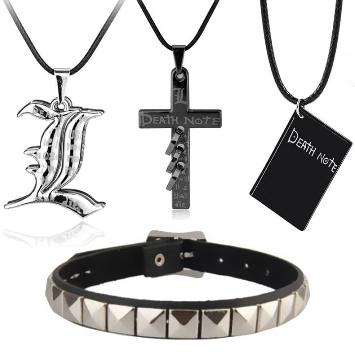 [Hot K] Anime Death Note Book Pendant Necklace Black Book Desgin Colar ...