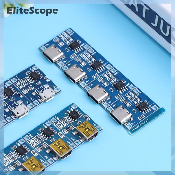 EliteScope 5 PCS 5V 1A TYPE-C Micro USB 18650 TC4056A Lithium Battery ...